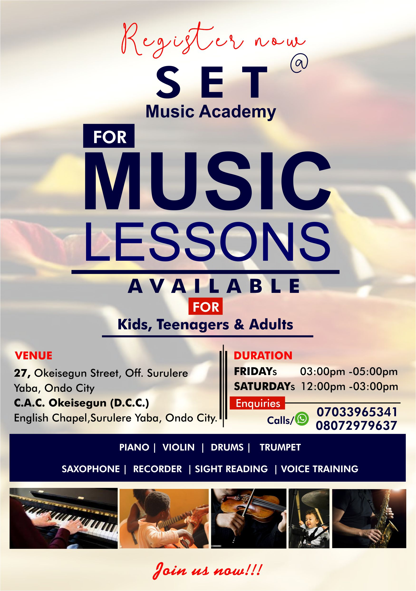 SET MUSIC ACADEMY in Ondo